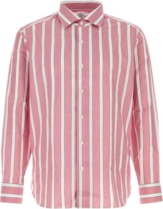 Junya Watanabe Homme, Chemises, Multicolore, Taille: M Chemise en popeline brod&eacute;e