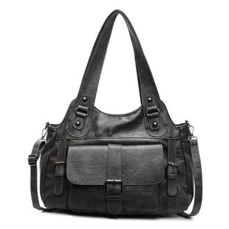 Generic Sacs bandouli&egrave;re pour femmes en cuir synth&eacute;tique, sac &agrave; main uni pour femme, sac sous le bras &agrave; grande capacit&eacute; pour voyager, faire du shopping, trava