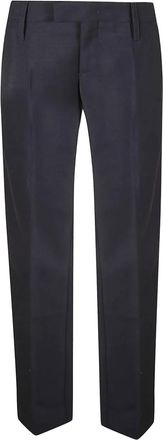 Miu Miu pantalon &agrave; broderies - Bleu