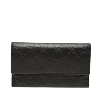 Gucci Portefeuille Long Pre-owned - Femme - Pre-owned - Noir - Taille: ONE Size