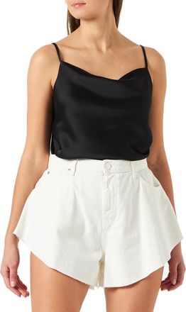 Pinko Damen Calma Shorts Bull Badehose, Z04_Bianco Brill, 28