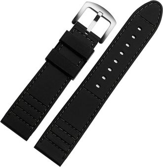 Generic Längeres Armband 20 mm 22 mm Silikon Sport Tauchen wasserdicht Gummi männlich verlängert Ersatzuhr Zubehör
