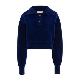 Victoria Beckham Damen, Sweatshirts & Hoodies, Blau, XSGr&ouml;&szlig;e
