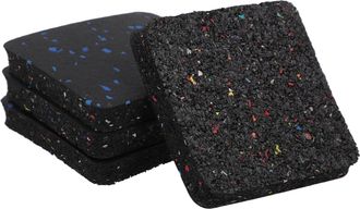 BESTONZON 4 Stück Robuste Antivibrationsmatten Geräuschdämpfende Bodenschutzmatte für Laufband Nähmaschine Trommel und Fitnessgeräte rutschfest Leicht zu Reinig