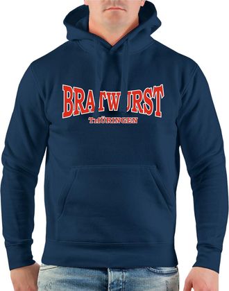 Spass Kostet Herren Kapuzenpullover Hoodie Bratwurst Th&uuml;ringen Gr&ouml;&szlig;e S - 5XL