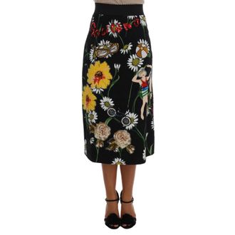 Dolce & Gabbana Positano Verzierte Daisy Brokat Rock - - Skirts - Damen - Mehrfarbig - 2XS
