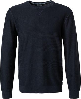 Olymp Herren Pullover blau unifarben