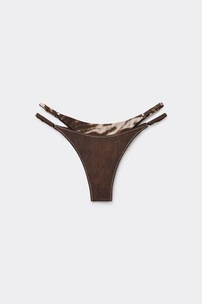 Calzedonia Brazilian-bikinihose Brown Suede Braun