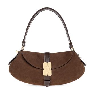 Ganni Eco-Leder Schultertasche - - Bags - Damen - Braun - ONE SIZE