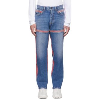Diesel D-Mand Mid-Rise Straight Leg Jeans - - Jeans - Herren - Blau - W31