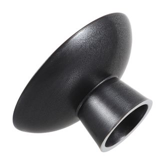 Angoily Dekorative Keramik Kuchenplatte mit Fu&szlig; Leichte Dessert und Obstschale f&uuml;r Partys und Geburtstage Platzsparender Servierteller In Schwarz