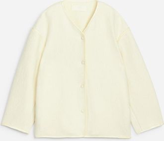 Arket Jacke Aus Wollmischung -Weiß