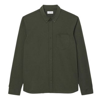 Lacoste Hemd f&uuml;r Herren, Baumwolljersey, Regul&auml;r, Lang&auml;rmlig (Gr&uuml;n)