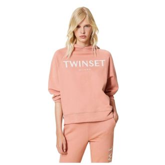 Twinset Kapuzenpullover mit Raglan&auml;rmeln - - Sweatshirts & Hoodies - Damen - Rosa - M