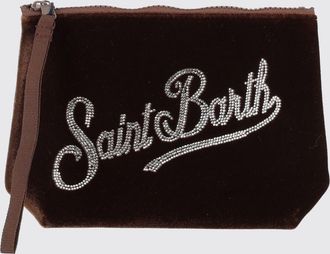 MC2 Saint Barth Aline Mini-Handtasche aus Chenille mit gesticktem Logo