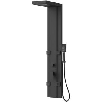 Badplaats Badplaats Duschpaneel Arden 135 x 22 cm - Schwarz - Aluminium-Du