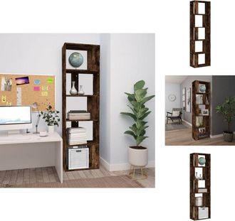 vidaXL Vidaxl - B&uuml;cherregal R&auml;uchereiche 45x24x160 cm Holzwerkstoff - Buche Regal - Holzm&ouml;bel - B&uuml;cherst&auml;nder - Regal - Wohnzimmer Einrichtung