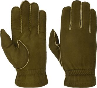 Hestra Andre Handschuhe Fingerhandschuhe Lederhandschuhe Herrenhandschuhe Herren - mit Futter Winter Herbst-Winter - 10 HS oliv