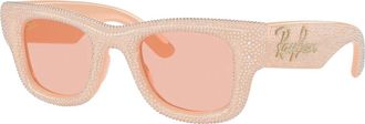Ray-Ban unisex, Accessoires, Orange, Taille: 47 MM Wayfarer Puffer