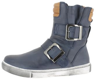 Andrea Conti Damen Stiefelette Leder rockiger Biker Boot 0346833, Gr&ouml;&szlig;e:39 EU, Farbe:Blau