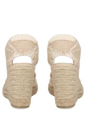 Castaner 100% Cotton Espadrille Flat - Ivory
