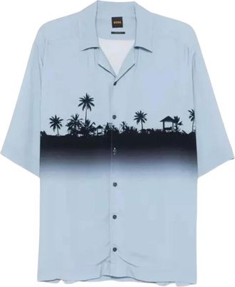 HUGO BOSS Homme, Chemises, Bleu, Taille: 3XL Ellino Shirt