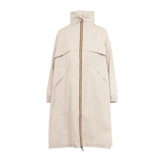 K-Way Femme, Manteaux, Beige, Taille: 42 FR Aubette Memory Touch Parka