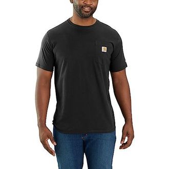 Carhartt Work in Progress Force Relaxed Fit Midweight Short-Sleeve Pocket T-Shirt Utilitaire de Travail, Black, XL pour des Hommes