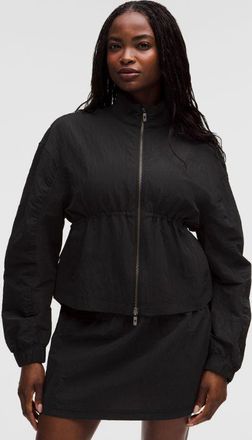 lululemon Raffbare Jacke aus Crinkle Nylon für Frauen - Größe XL in Black