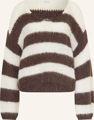 Mrs & Hugs Mrs & Hugs Pullover Mit Alpaka weiss