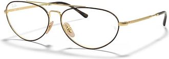 Ray-Ban Rb6454 Optics Gold Fassung Klar Glas 58-14