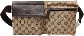 Gucci unisex, Pre-owned, Beige, Taille: ONE Size Sac banane vintage Pre-owned