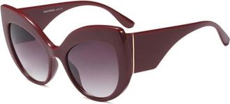 Generic Lunettes de soleil tendance à grande monture pour hommes et pour femmes, lunettes décoratives de vacances en plein air (couleur : D, taille : moyen) 2