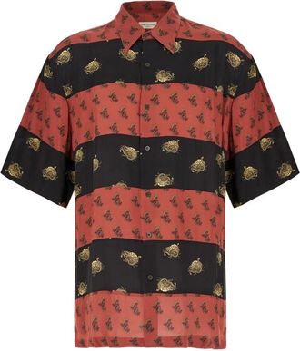 Dries Van Noten Homme, Chemises, Multicolore, Taille: XL Short Sleeve Shirt