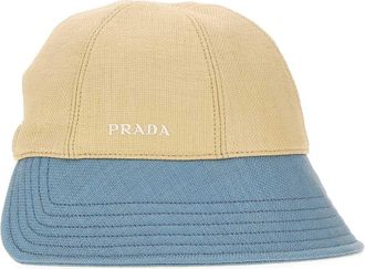 Prada Two-Tone Canvas Bucket Hat - Multicolor