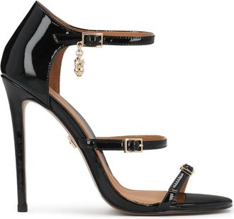Kazar Sandales &agrave; talons aiguilles en cuir verni - Femme - Chaussures - Noir - Taille: 38 EU