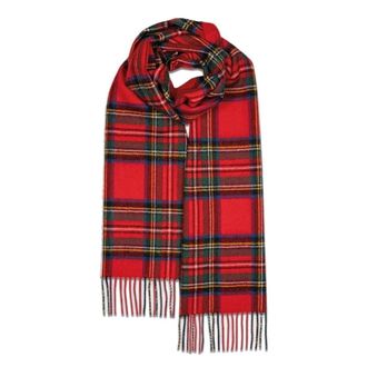 Gloverall Oversized Lambswool Scarf Royal Stewart - - Accessories - Damen - Mehrfarbig - ONE SIZE