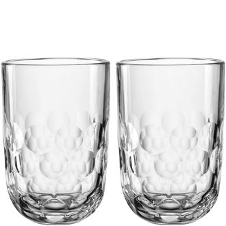 Leonardo GOCCE Latte Macchiato Glas - 6 St&uuml;ck - 6 Latte Macchiato Gl&auml;ser - LM Becher f&uuml;r Siebtr&auml;ger - Sp&uuml;lmaschinengeeignet - Tropfenstruktur - Matchaglas - Tr