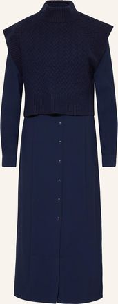 Ted Baker Set Elsiiey: Hemdblusenkleid Und Pullunder blau