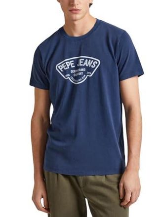 Pepe Jeans London T-shirt Cherry Homme, Bleu (Dulwich Blue), L