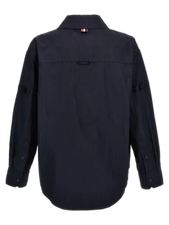 Thom Browne Mens Blue Polyamide Blouse