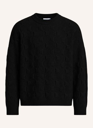 Kiefermann Kiefermann Kiefermann Rippstrick-Pullover Aus Wolle & Kaschmir Mit Wellenstruktur Roma schwarz