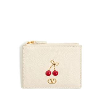 Valentino Garavani Cherryfic Kartenetui - - Accessories - Damen - Beige - ONE SIZE