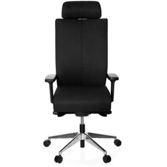 hjh OFFICE [NEUWERTIG] B-Ware Hjh Office B&uuml;rostuhl Drehstuhl Pro Tec Xxl Vollpolster Schwarz Lordosenst&uuml;tze