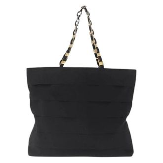 Ferragamo Pre-owned Canvas Tote Bag - - Pre-owned - Damen - Schwarzk - ONE SIZE