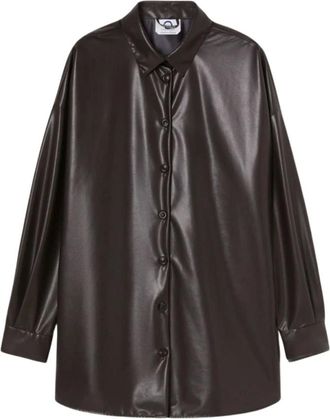 Marina Rinaldi Femme, Blouses et Chemises, Brun, Taille: 42 FR Chemisier Artu