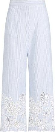 Suncoo Pantalon large ray&eacute; Joss brod&eacute; en coton