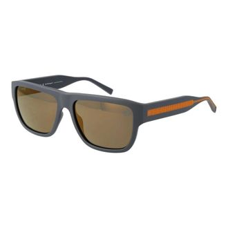 Timberland Polarisierte Verspiegelte Graue Rechteckige Sonnenbrille - - Accessories - Herren - Grau - ONE SIZE