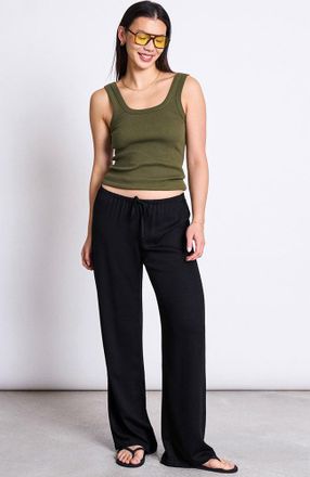 JAN 'N JUNE Damen vegan Hose Strath Schwarz