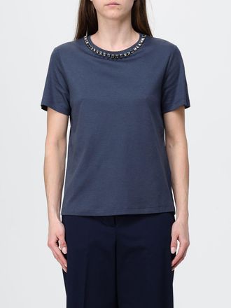 Max Mara T-Shirt Femme couleur Bleu
